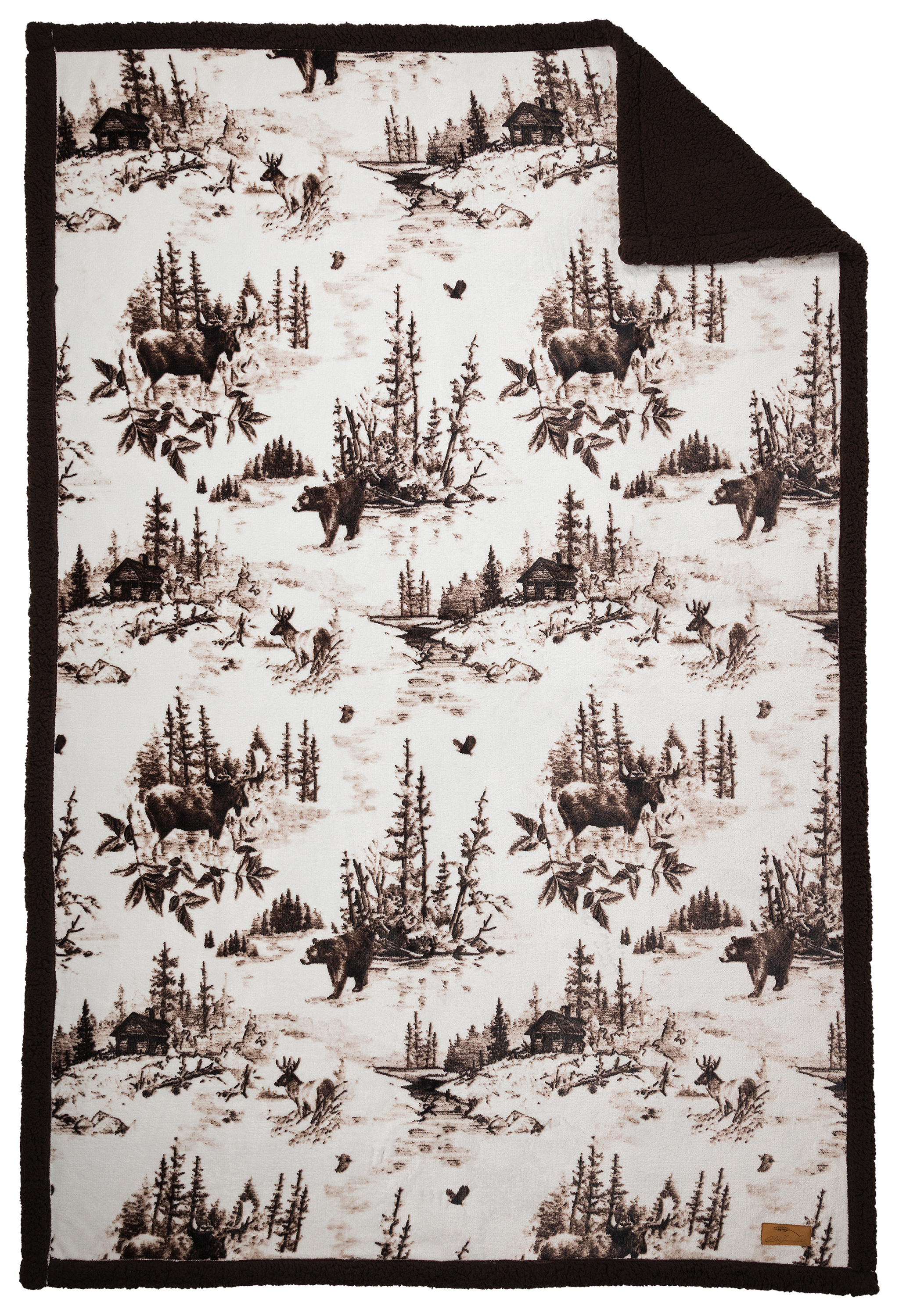Bob Timberlake Cabin Scene Luxury Fleece Throw | Cabela's